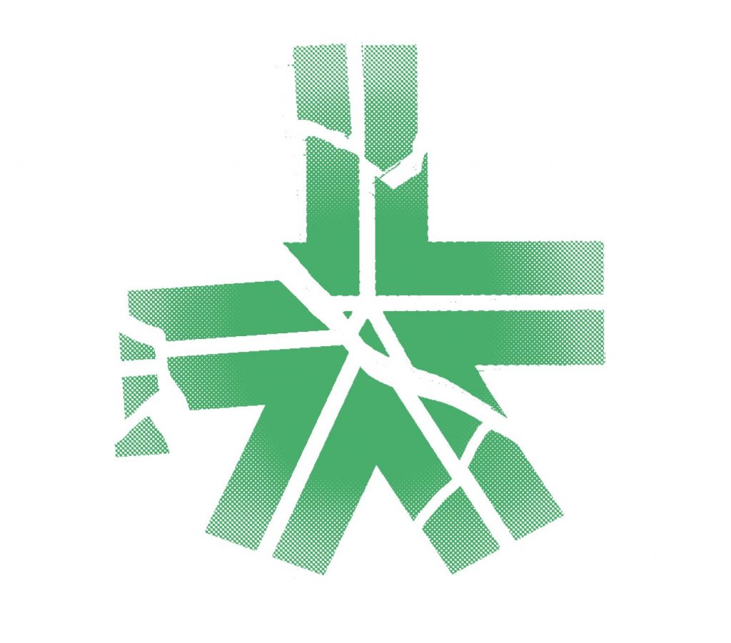 JPEG spvm logo broken halftone green even more downsized - The Tribune