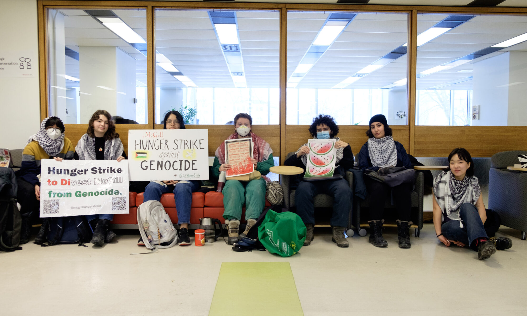 Students vow to continue hunger strike view until McGill cuts ties with ...